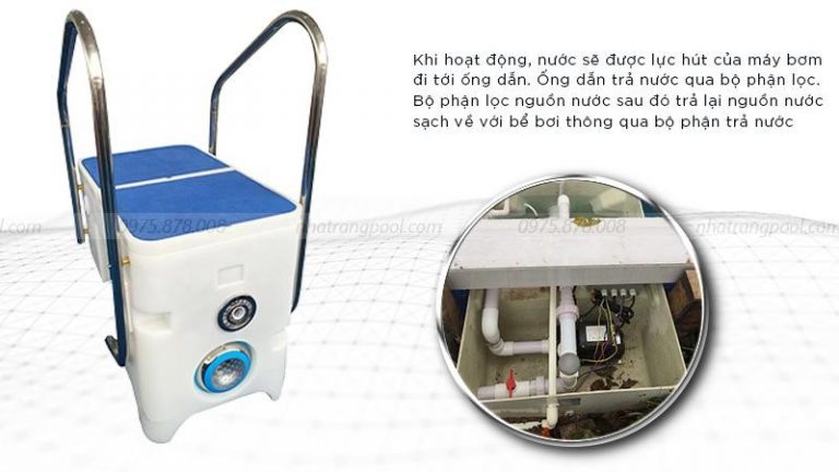 Bình lọc treo thành bể bơi PK-8021 [Công suất 10m3/h]